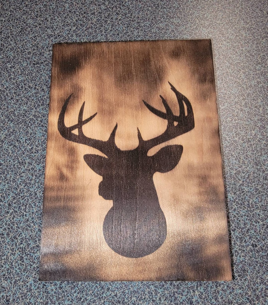 Wood Burn Deer on Wood - Etsy