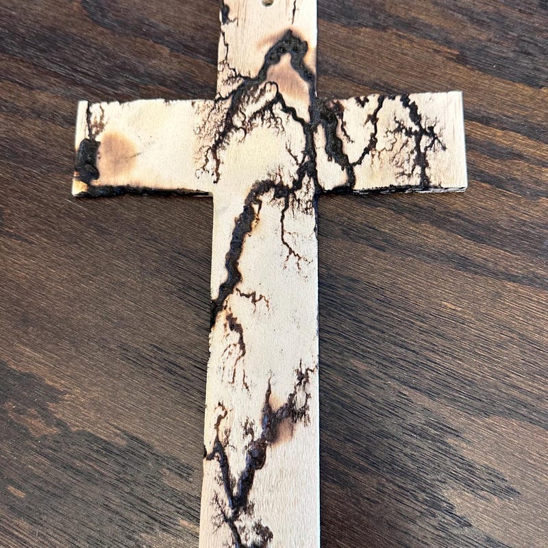 Wood Burned Cross - Etsy