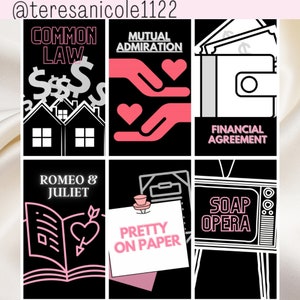 Pierced Hearts Oracle Deck Digital Download, Pink DIY Oracle Cards for ...