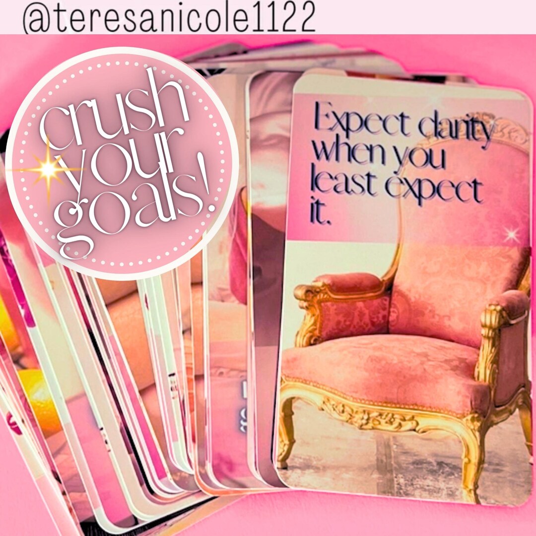 Goddess Energy Oracle Cards, Sassy, Empowering, and Inspirational Pink ...