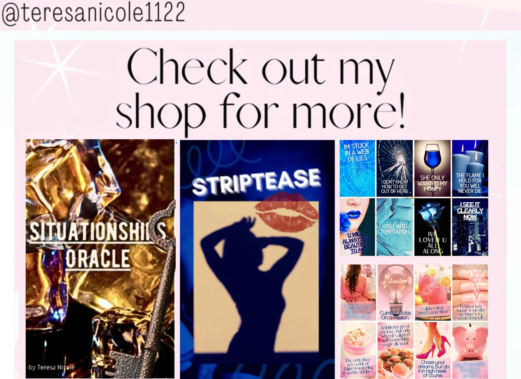 Glow up Oracle Deck Digital Download DIY/ Oracle Cards - Etsy