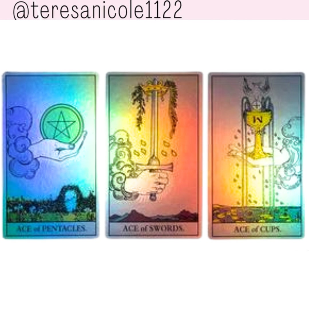 Unique Holographic Tarot Card Deck by A.E. Waite, Tarot Cards for ...
