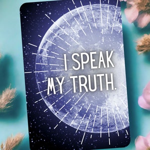 Moonlight Mantras Oracle & Affirmation Cards, Moon Goddess Oracle Deck ...