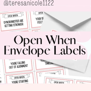 Open When Envelope Labels for Spirituality Lovers! Digital Download ...