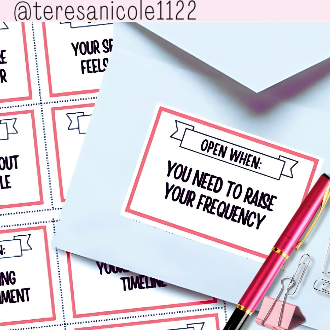 Open When Envelope Labels for Spirituality Lovers Digital Download ...