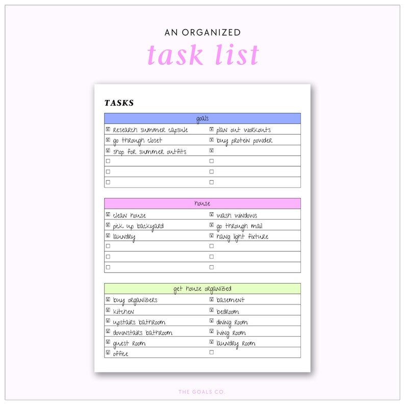 Task Lists | to Do Lists | Digital to Do List | Printable to Do List ...
