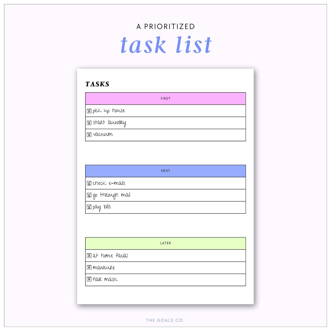 Daily to Do List | Daily Task List | to Do List Planner | 2025 to Do ...