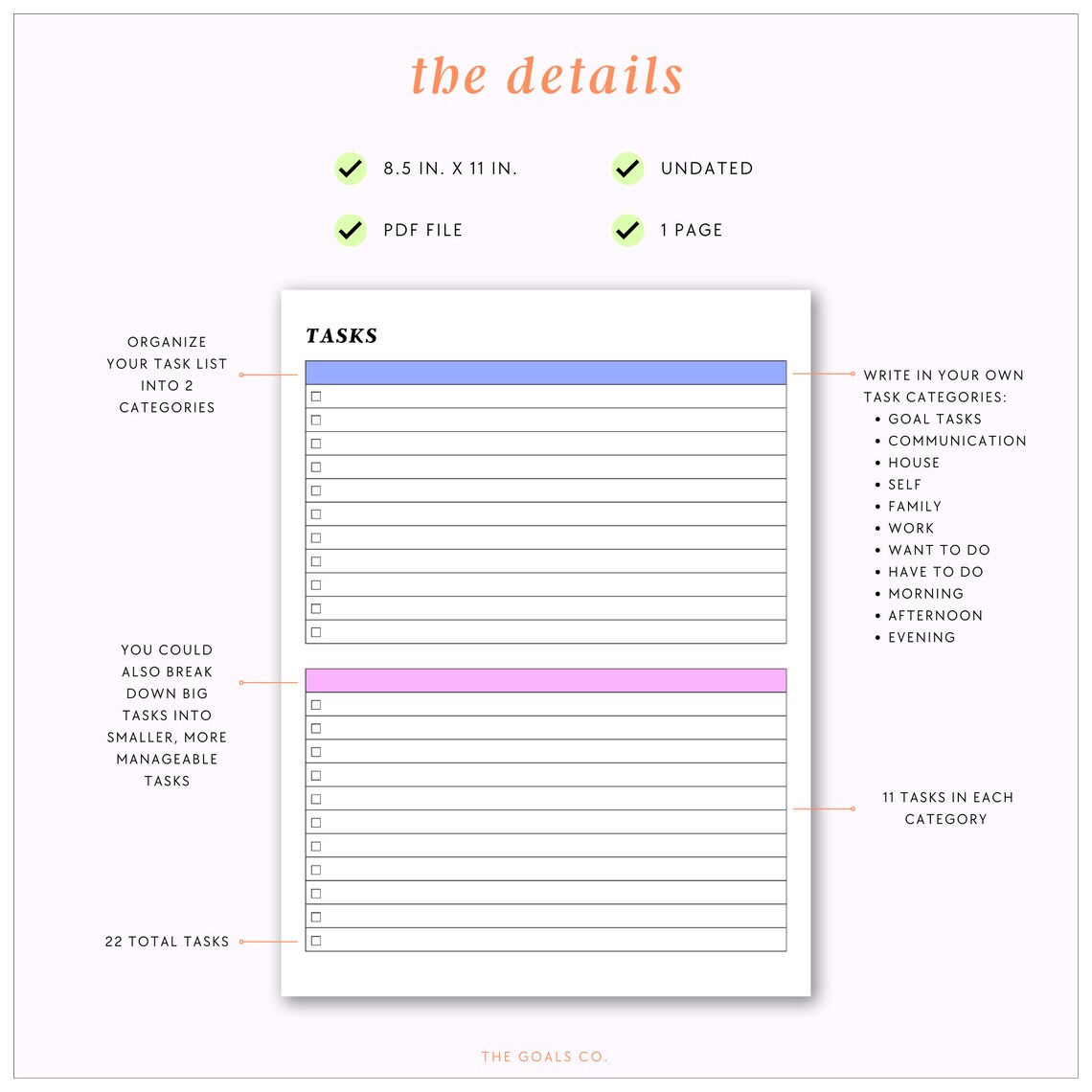 Printable to Do List | Task List Digital | to Do List Printable ...