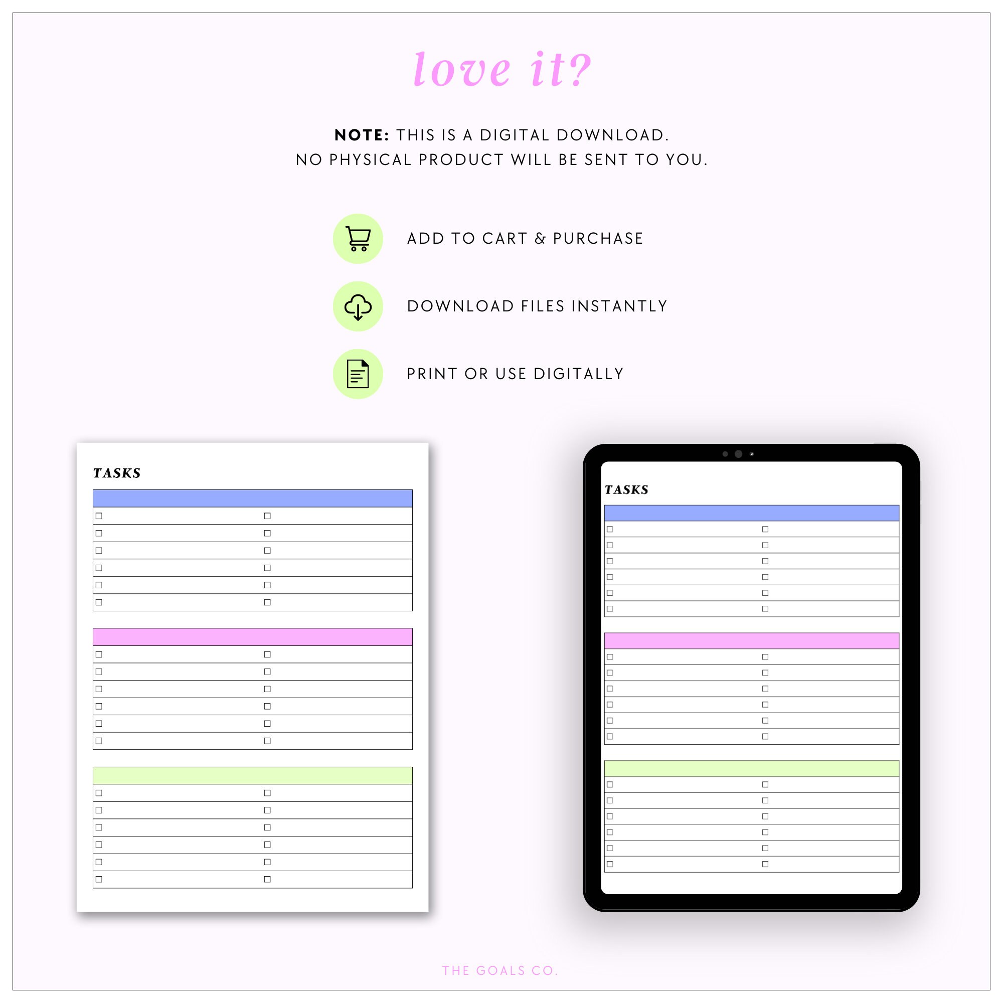 Task Lists | to Do Lists | Digital to Do List | Printable to Do List ...