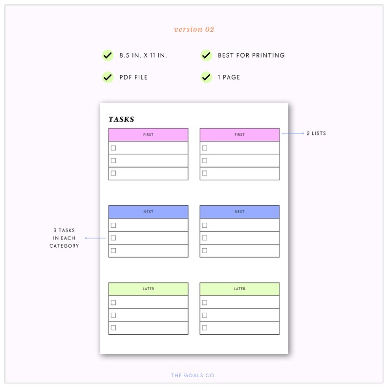 Daily to Do List | Daily Task List | to Do List Planner | 2025 to Do List | Simple Task List - Etsy