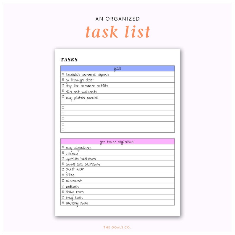 Printable to Do List | Task List Digital | to Do List Printable ...