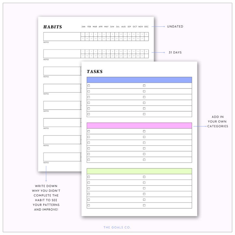 Goal Setting Workbook | Goal Planner | 2025 Goal Tracker | Goal Setting ...