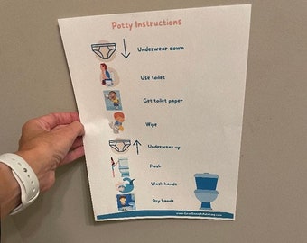 Printable Visual Toilet Training for Girls ABA (Instant Download) - Etsy