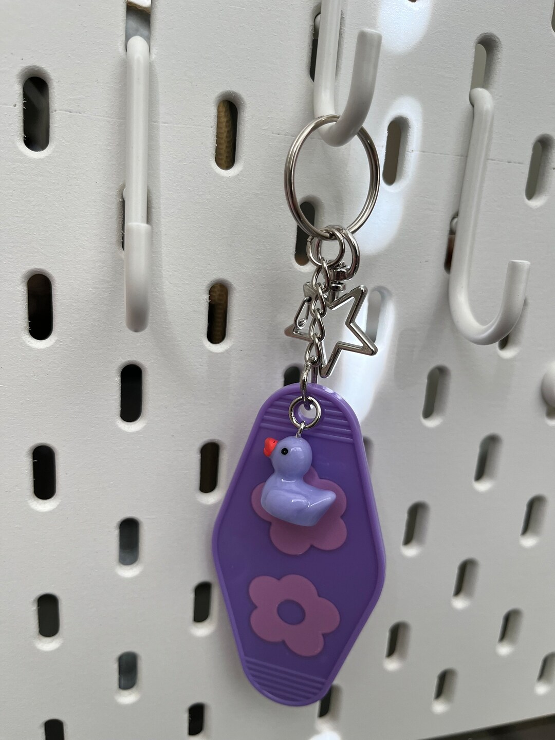 Retro Motel Keychain ducky Keychain duck Keychain Duck Duck Keychain ...