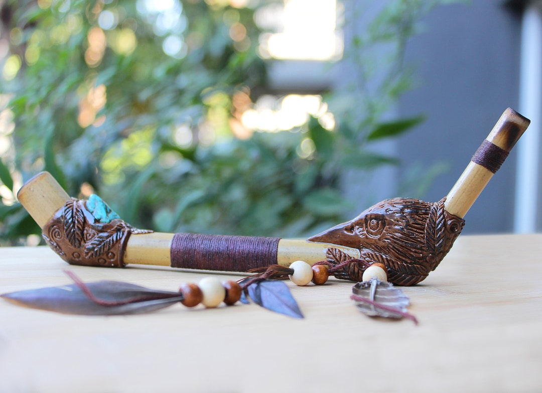 Hand Made TEPI the Unique Design (the Crow Totem) Turquoise Stone ...