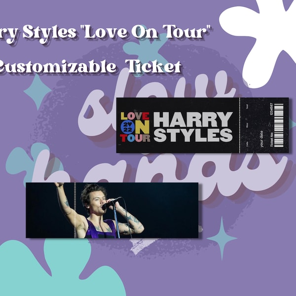 Harry Styles Love on Tour Ticket - Etsy