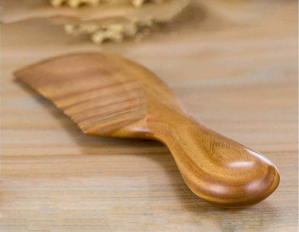 Wooden Comb-wooden Hair Comb Middle Tooth Comb Nature - Etsy