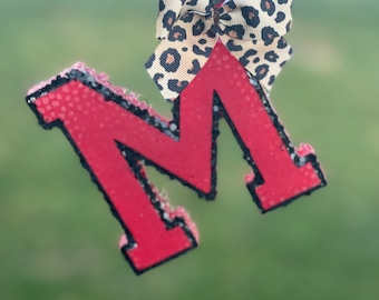 Varsity Letter // Letter Patch // Checkered // Varsity Patch Freshie ...