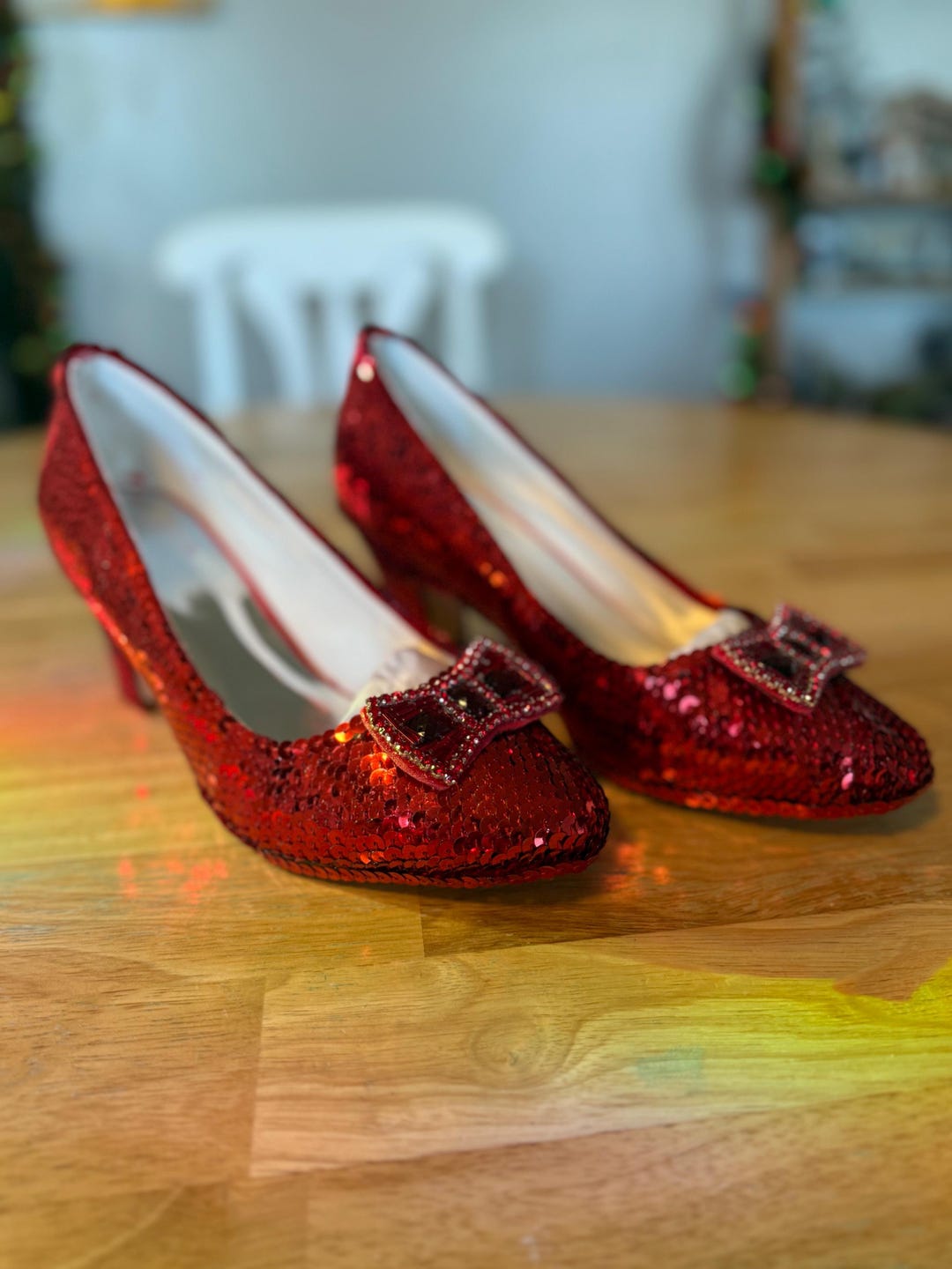 Custom Ruby Sequin Heels - Etsy