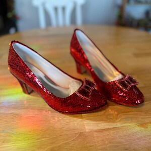 Custom Ruby Sequin Heels - Etsy