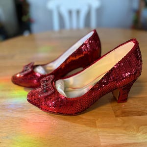 Custom Ruby Sequin Heels - Etsy