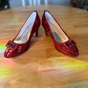 Custom Ruby Sequin Heels - Etsy