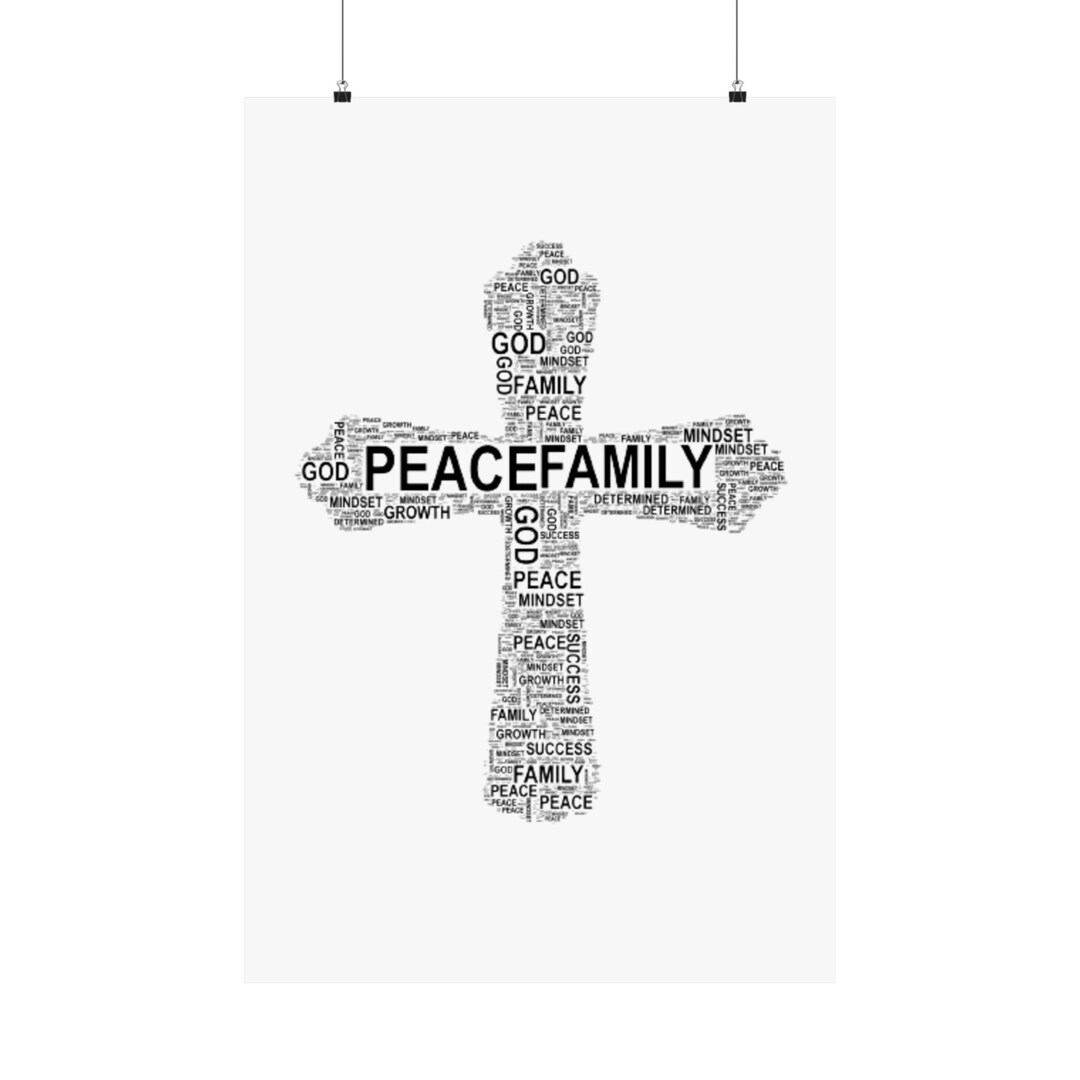 Motivational Cross Poster, Motivational Symbol, Motivation Through God ...