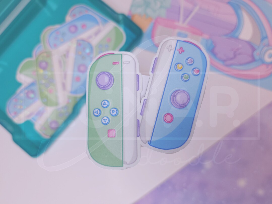 Pastel Controllers Sticker | 3 Inch Die Cut | Gamer Girl - Etsy