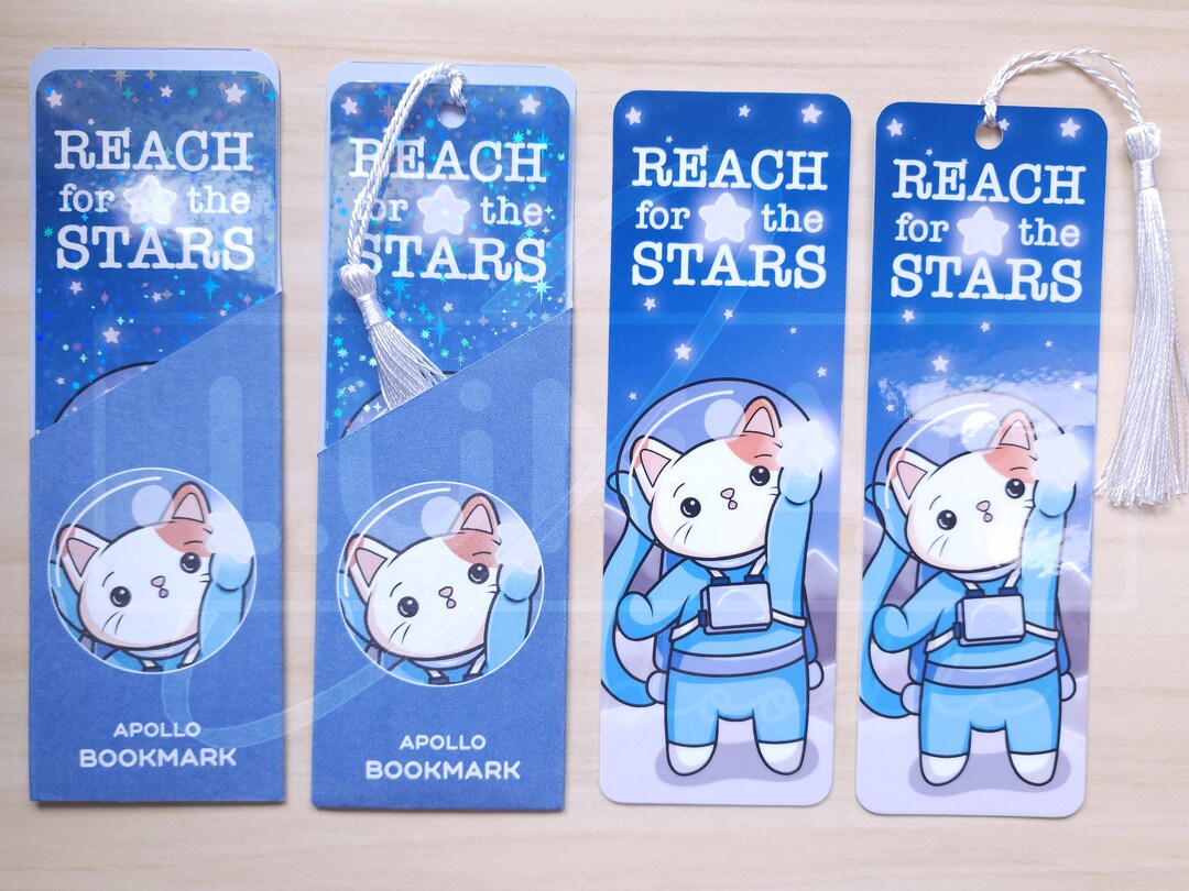 Astronaut Cat Bookmark | Apollo - Etsy