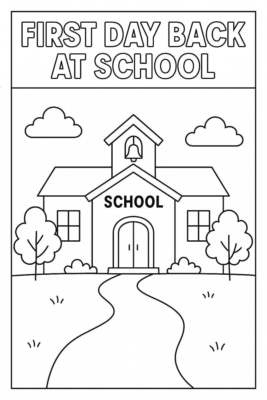 Back to School Coloring Pages Bundle | 4 Printable Fun Designs for Kids ...