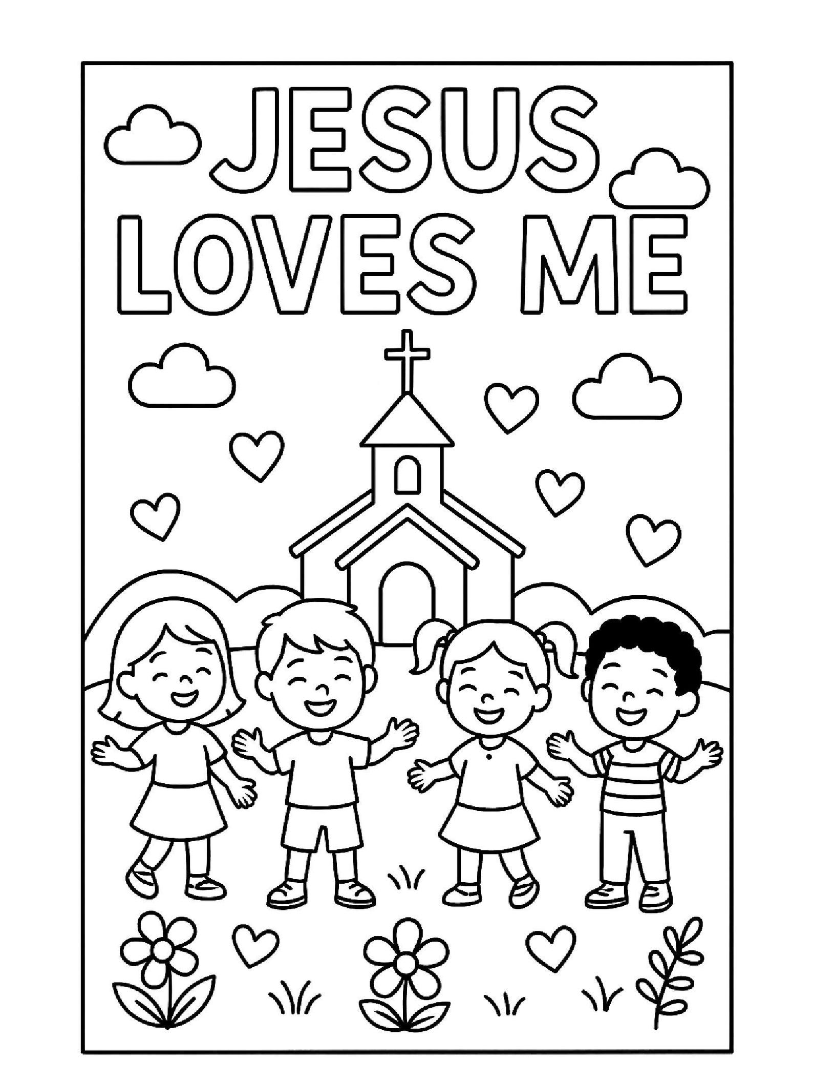 Children's Bible Coloring Pages: Sunday School Activity (instant ...