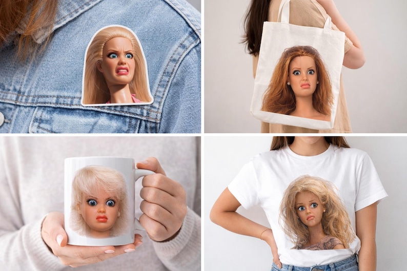 Disgusted Barbie PNG Bundle | Funny Reaction Doll Pngs | Transparent ...
