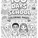 100 Days of School Coloring Pages for Kids | Fun 100th Day School ...