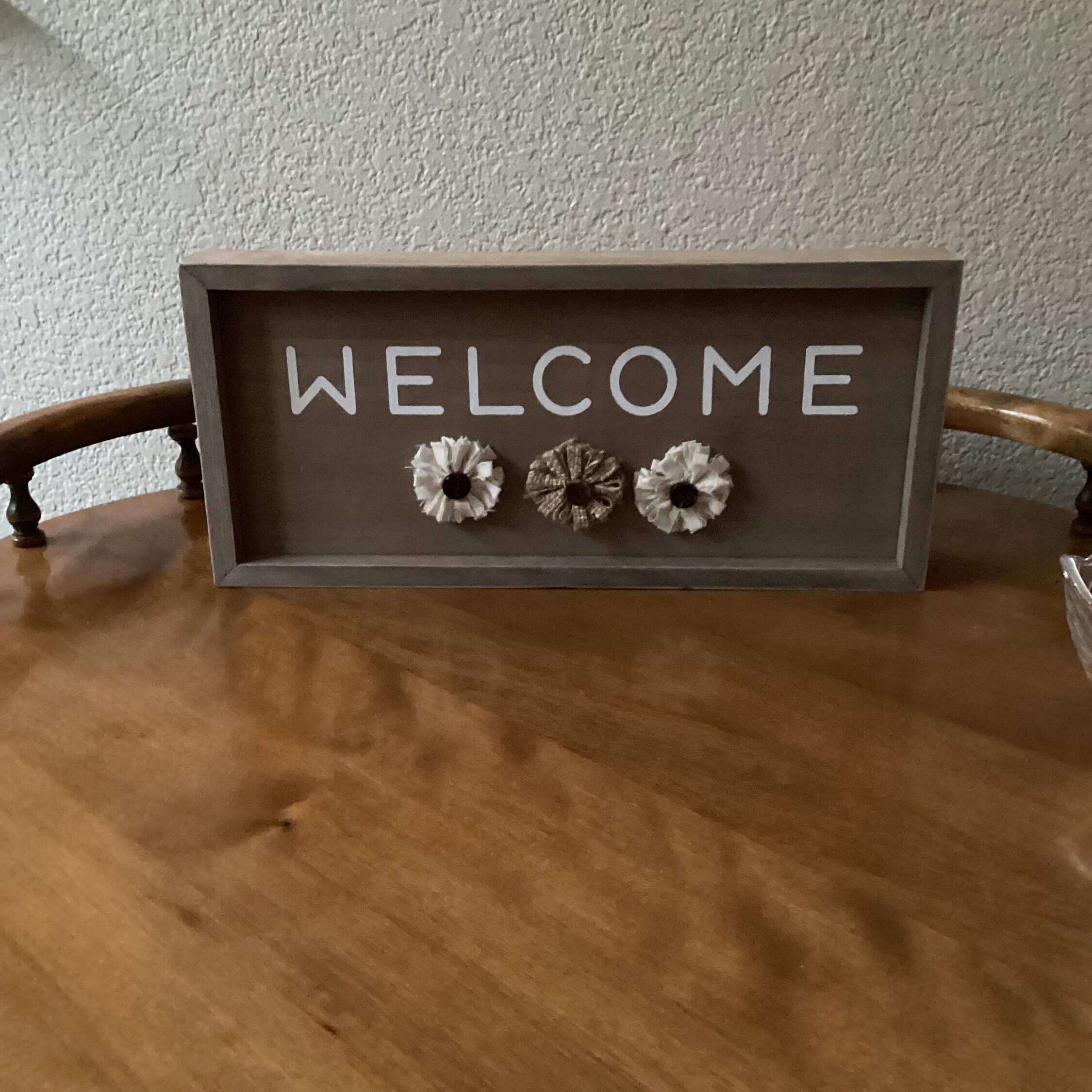 2 Sided Box Frame LOVE and Welcome Sign - Etsy