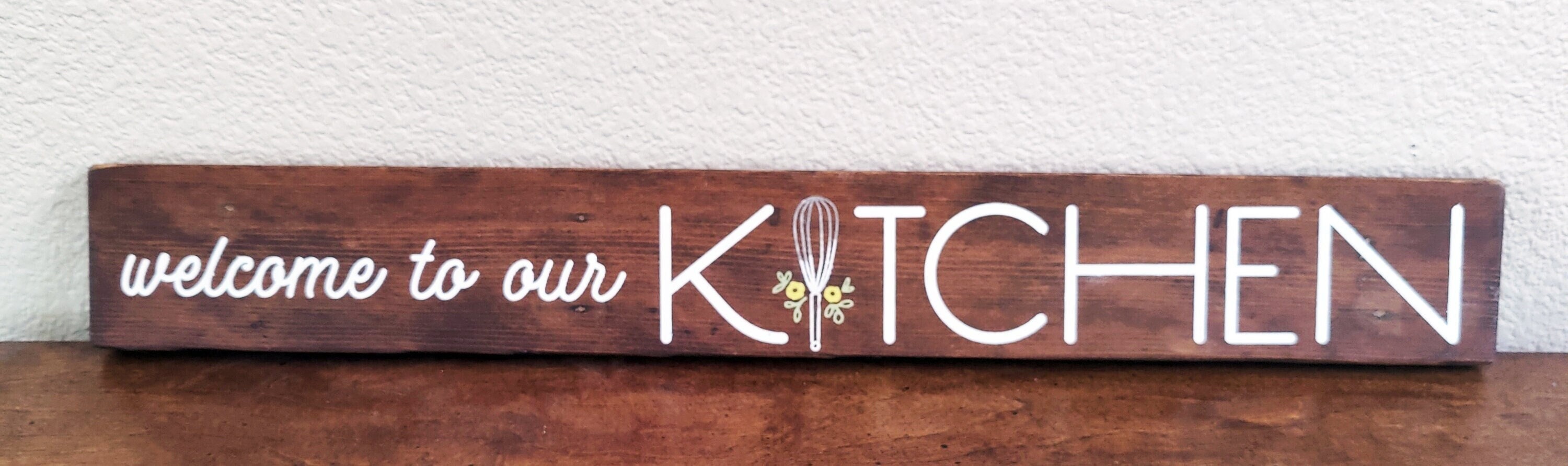 Welcome to Our Kitchen Sign - Etsy