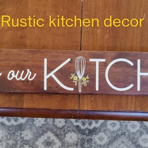 Welcome to Our Kitchen Sign - Etsy