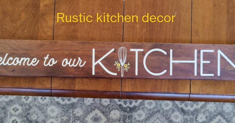 Welcome to Our Kitchen Sign - Etsy