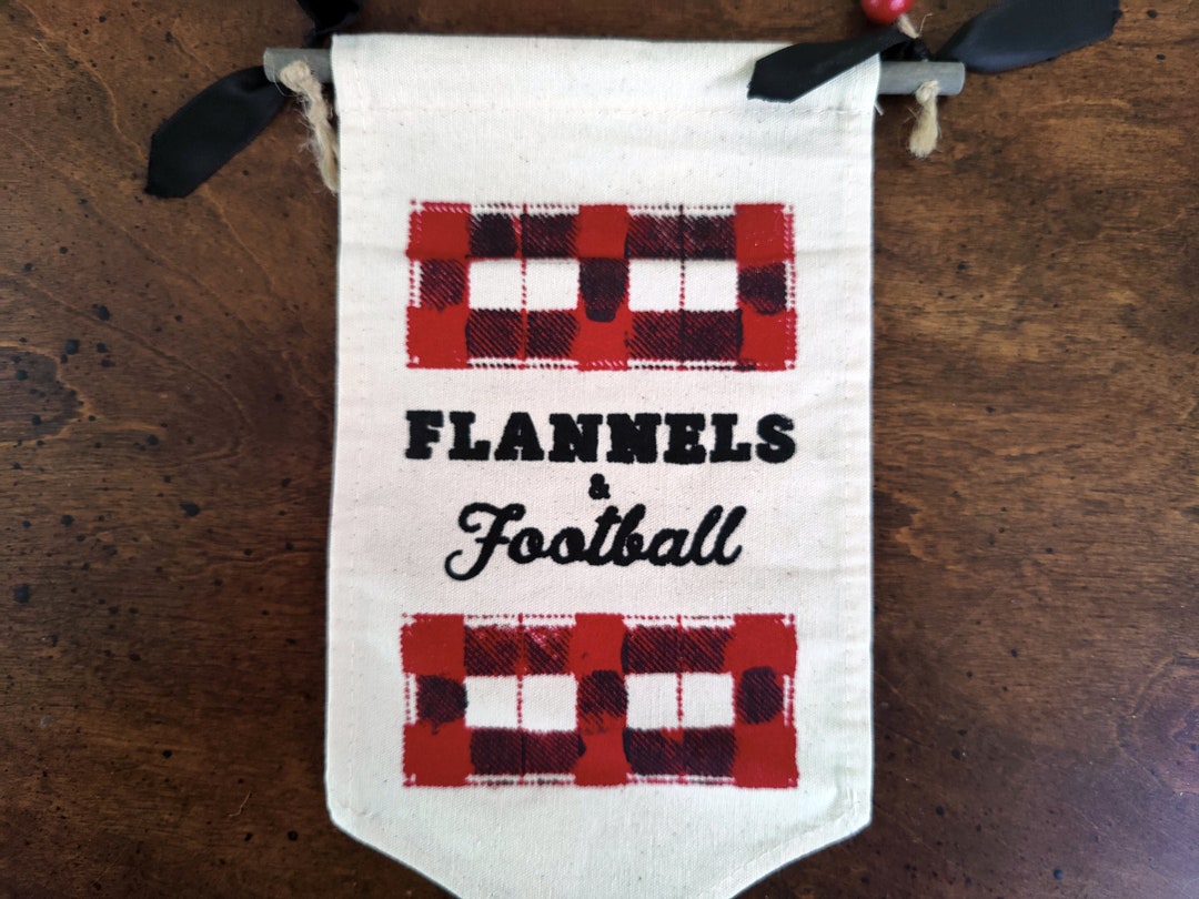 Canvas Flannels and Football Banner Flag - Etsy