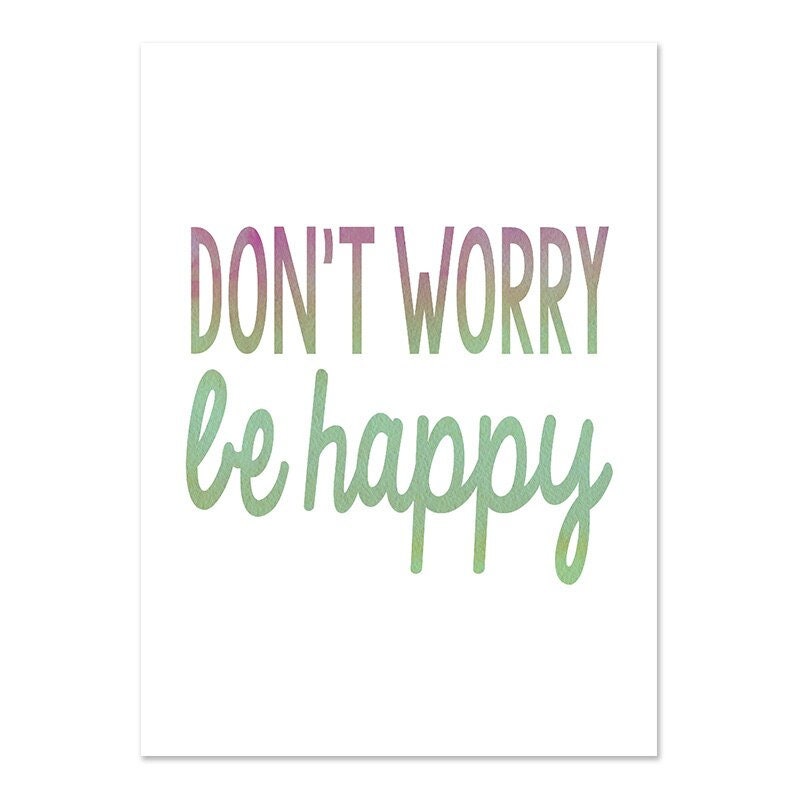 Inspirational Quotes Watercolor Art Bundle Poster Phrase Print Canvas ...