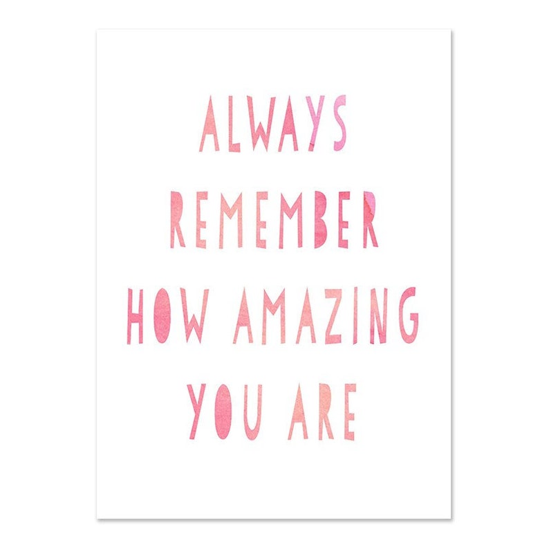 Inspirational Quotes Watercolor Art Bundle Poster Phrase Print Canvas ...