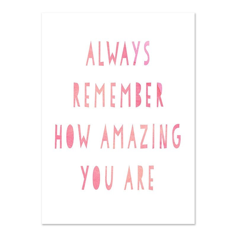 Inspirational Quotes Watercolor Art Bundle Poster Phrase Print Canvas ...