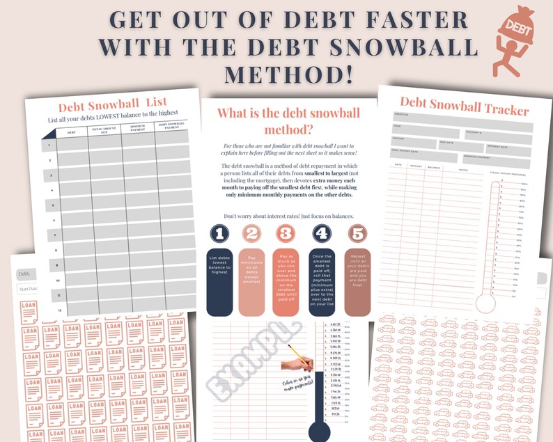 Mastering Your Money Workbook 103 Pages | Net Worth Trackers | Monthly ...