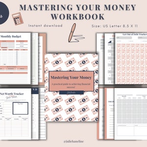 Mastering Your Money Workbook 103 Pages | Net Worth Trackers | Monthly ...