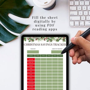 Christmas Savings Tracker Printable | Saving Money | Savings Challenge ...