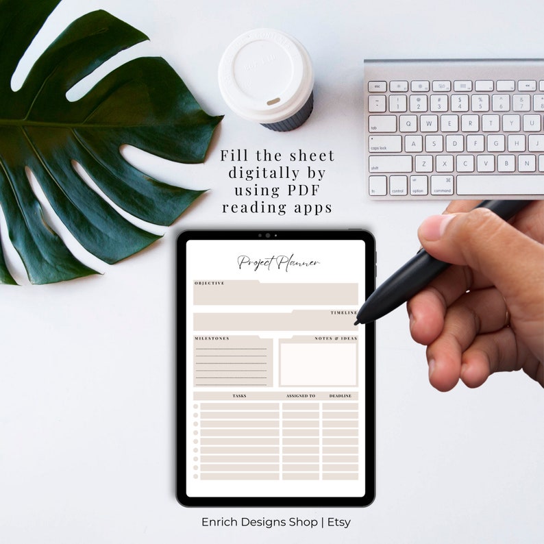 Project Management Templates Bundle, Project Planner Template, Project ...