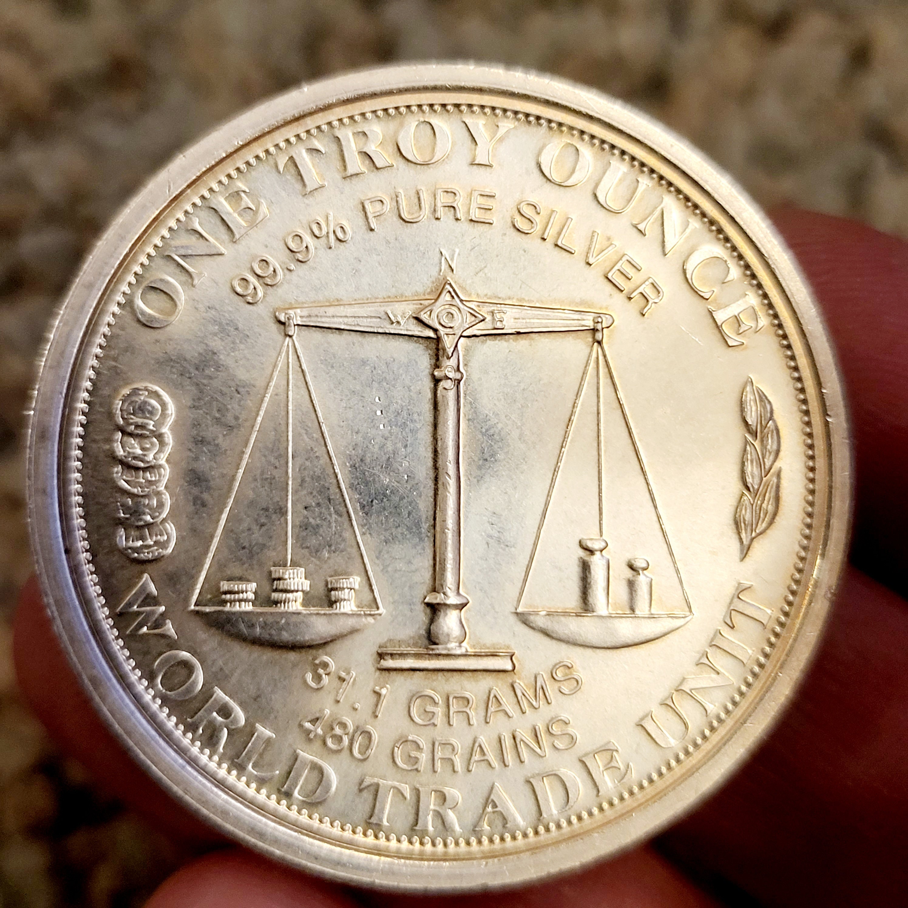 1985 1 Oz 999 Silver Plata Pura FCCB World Trade Unit Rare Bullion - Etsy