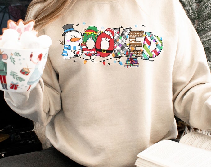Bookish Sweatshirt for Bookworm Ugly Christmas Sweater for Book Lover ...
