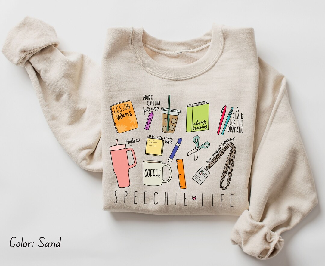 Speech Therapy Sweatshirt, Speech Therapist Sweater, Speech Therapy ...