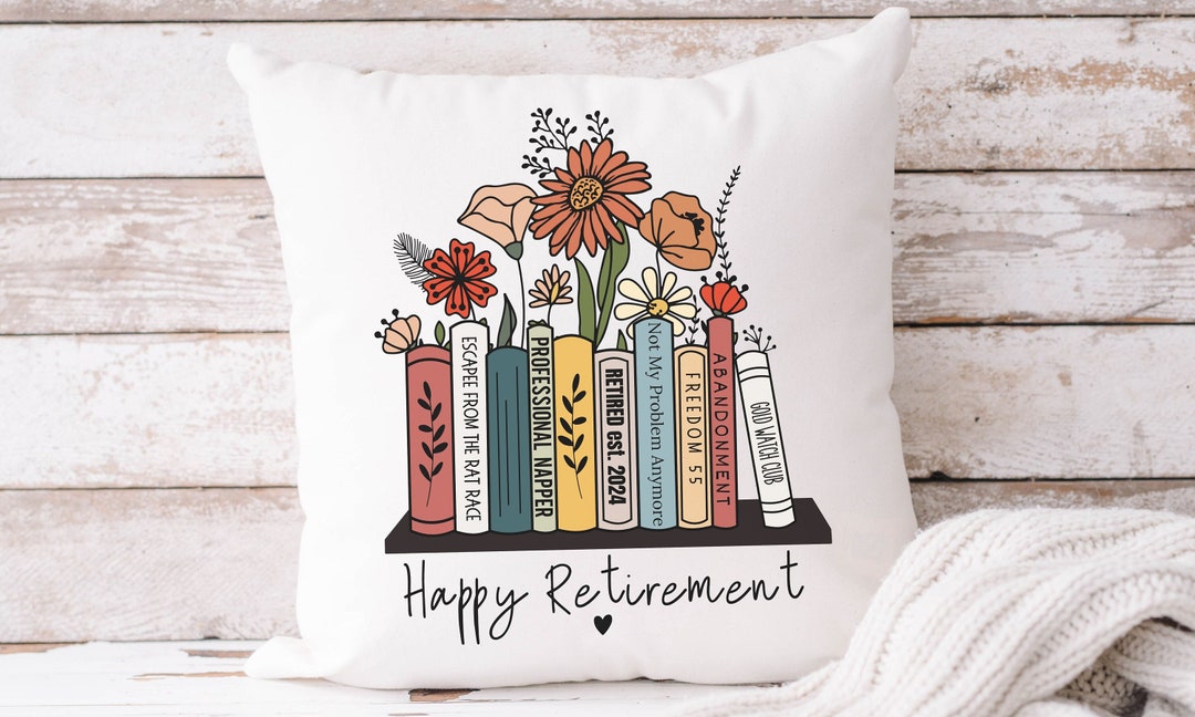 Personalized Retirement Gift Custom Retirement Pillow Teacher ...