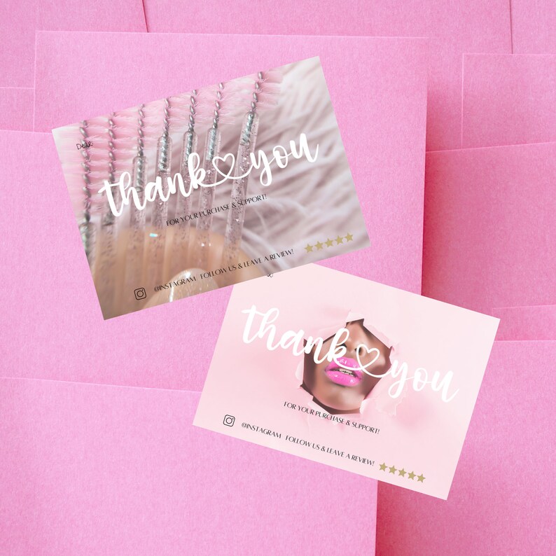 Thank You Card Template THANK YOU CARD Client Thank You - Etsy